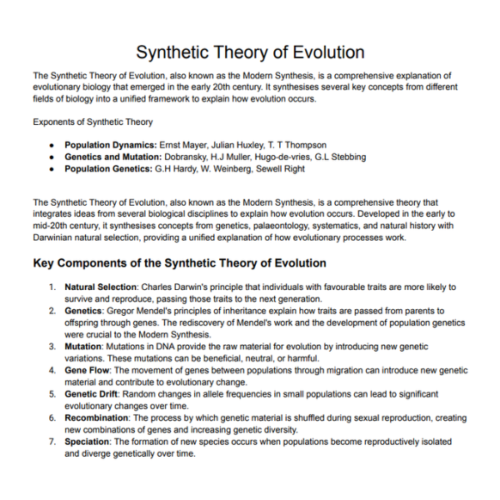 Anthropology Optional Paper 1 Notes for UPSC IAS Mains | Anthroholic